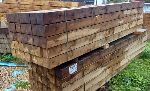 Extra Long Strong Treated Timber fence post 150 x 150 x 3. 6m Pergola ...