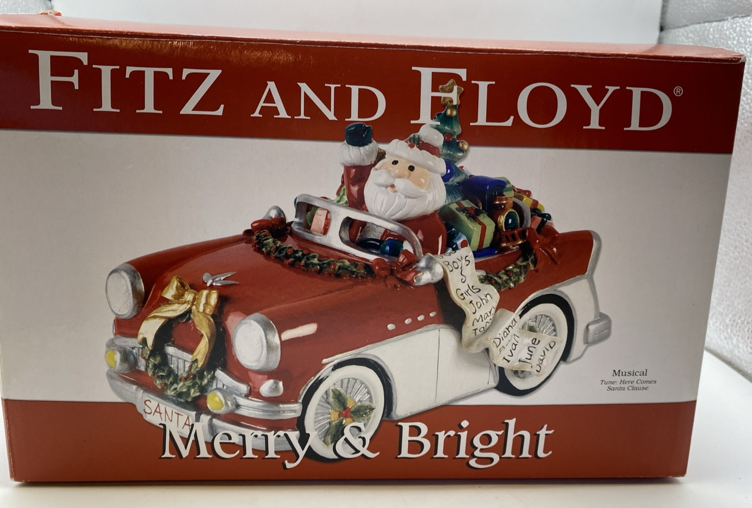 FITZ and FLOYD Merry & Bright in Musical Car ~ "Here Comes Santa Claus ...
