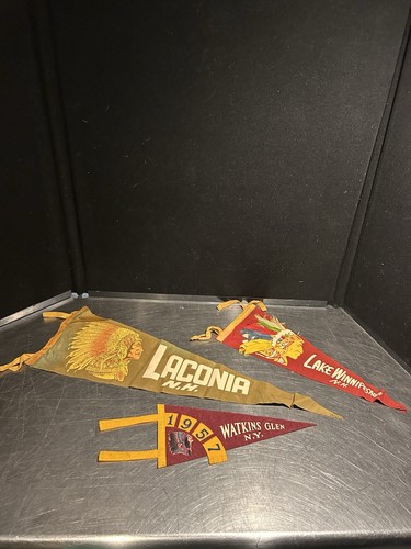 Vintage Souvenir Felt Pennant Lot Native American | eBay