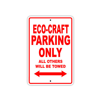 Eco-Craft Parking Only Boat Ship Art Notice Decor Novelty Aluminum ...