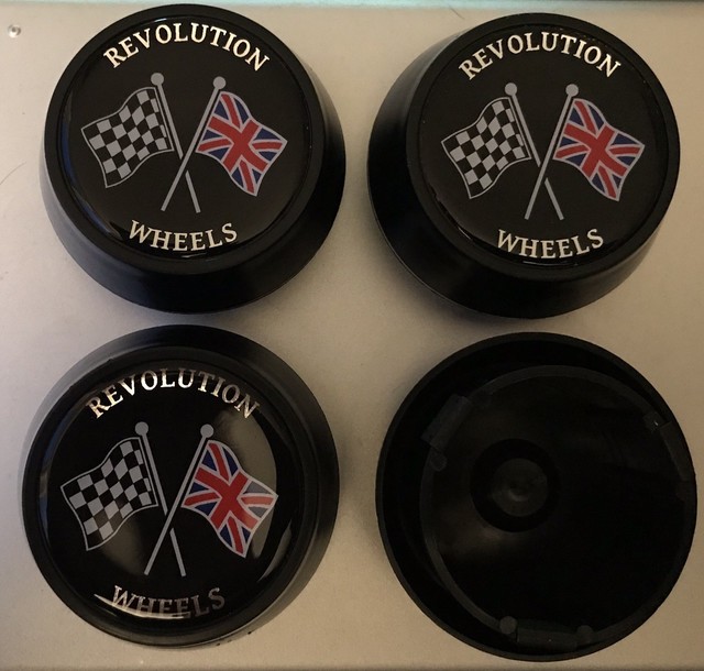 4 X Genuine Revolution Classic Alloy Wheel Center Centre Caps Mini Ford ...