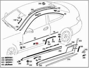 Genuine MERCEDES BBDC C204 S204 W204 Mounting clip 0009914371 | eBay