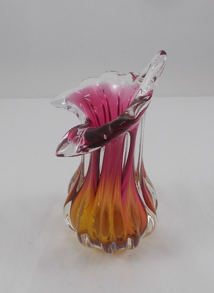 Rare Tulpenvase Type Design Art Glass Josef Hospodka Chribska Zugeschr ...