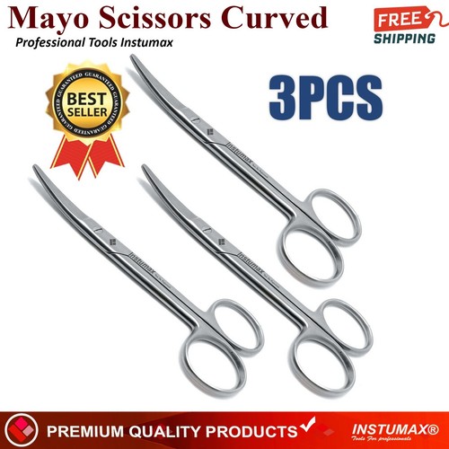 Mayo Scissors Curved 14cm Blunt/Blunt Surgical Operating Medical ...