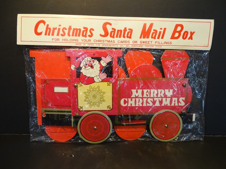 VTG CARDBOARD CHRISTMAS SANTA MAIL BOX | eBay