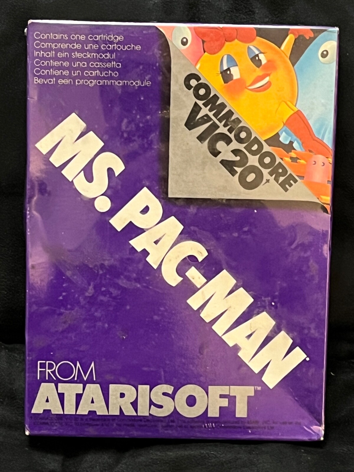 AtariSoft Commodore Vic 20 MS.Pac-Man Cartridge Game Sealed in Plastic ...