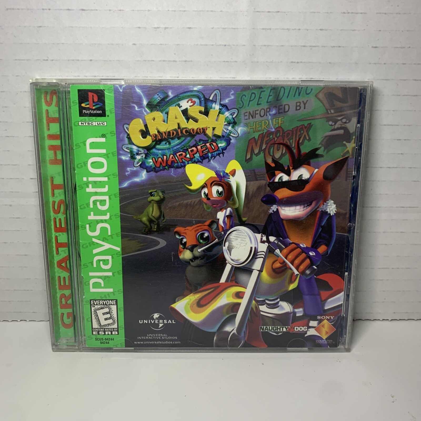 Crash Bandicoot: Warped (Sony PlayStation 1 PS1) Greatest Hits - Tested ...