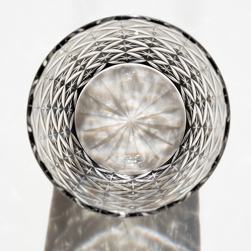 Gray Stars Crystal Whiskey Glass Edo Kiriko Hand Cut To Drinkware 12oz ...