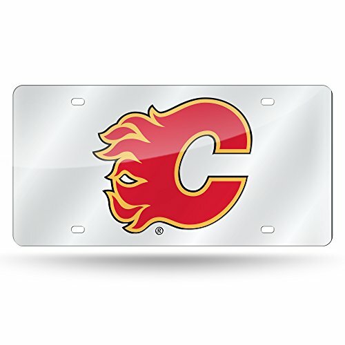Rico Industries NHL Calgary Flames Laser Inlaid Metal License Plate Tag ...