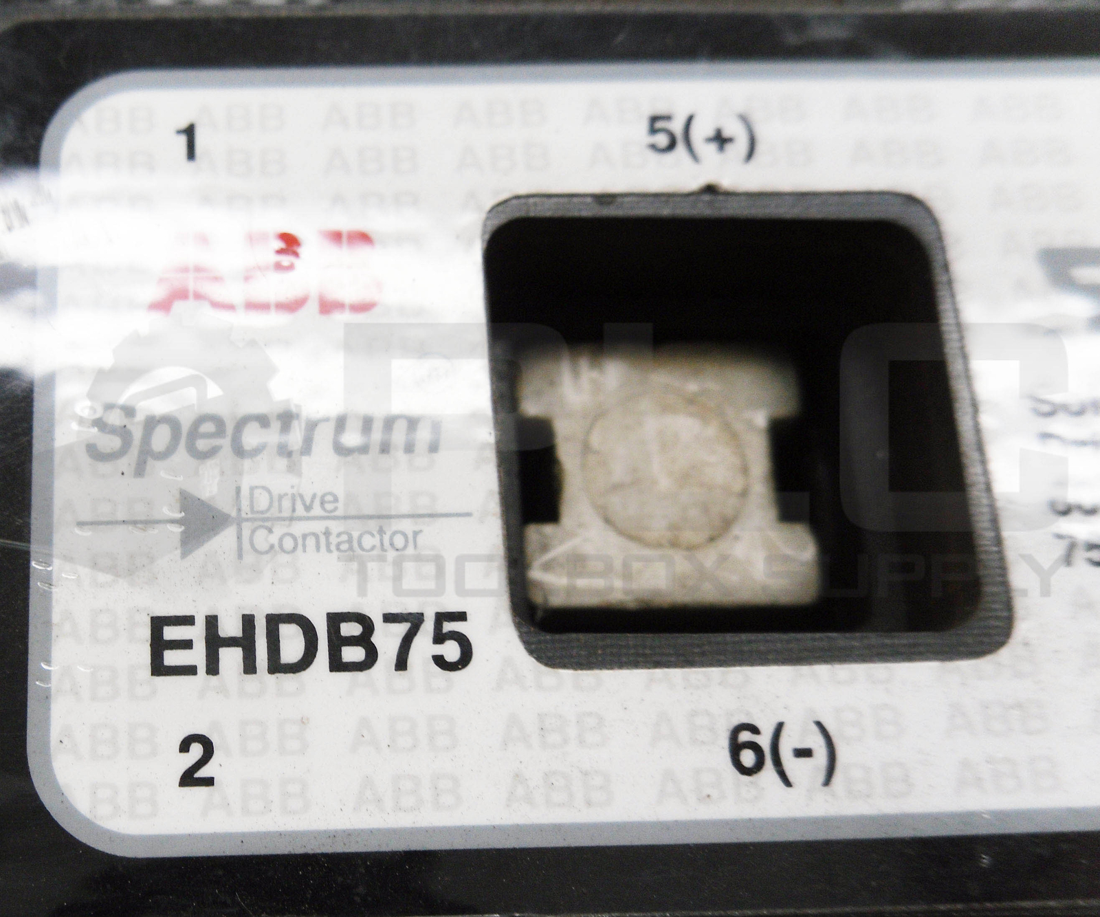 ABB EHDB75C DRIVE CONTACTOR 600VDC 75A W/ CAL16-11A AUXILIARY CONTACT ...