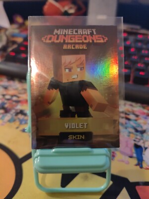 2021 Minecraft Dungeons Arcade Game Card Holo Foil Violet Skin 44/60 | eBay