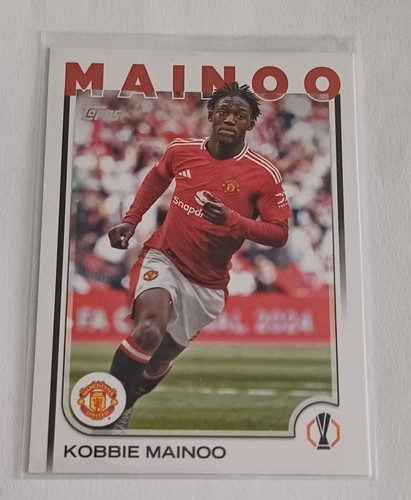Carte Card Carta n°29 Kobbie MAINOO Manchester United Topps UEFA CC ...