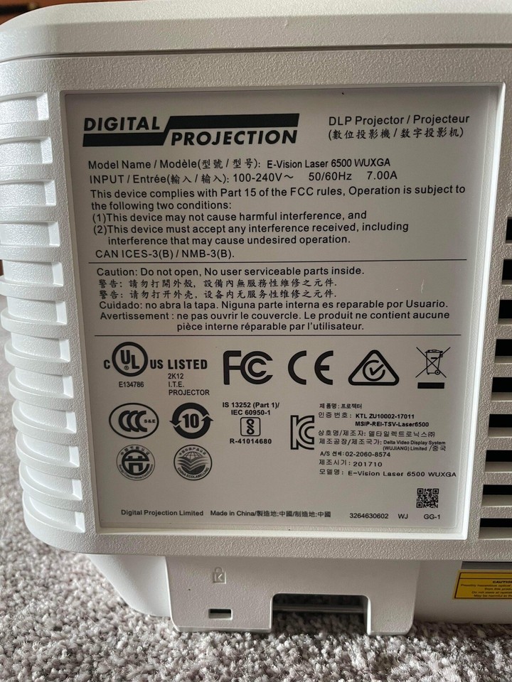 Digital Projection E-vision 6500 Laser Projector | eBay