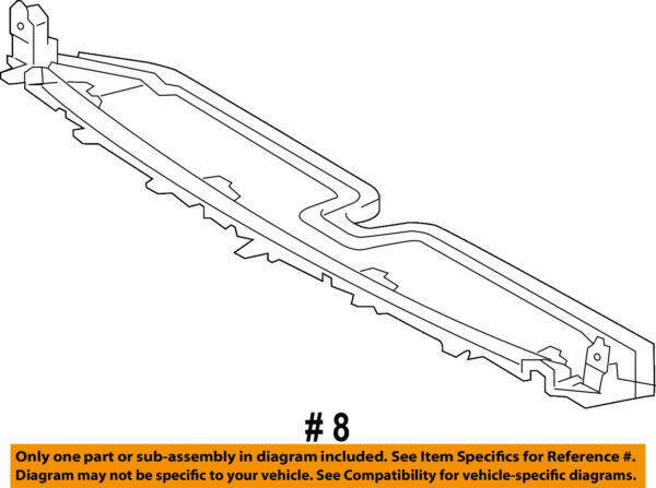 53295-76010 Toyota Deflector, radiator lower air 5329576010, New ...