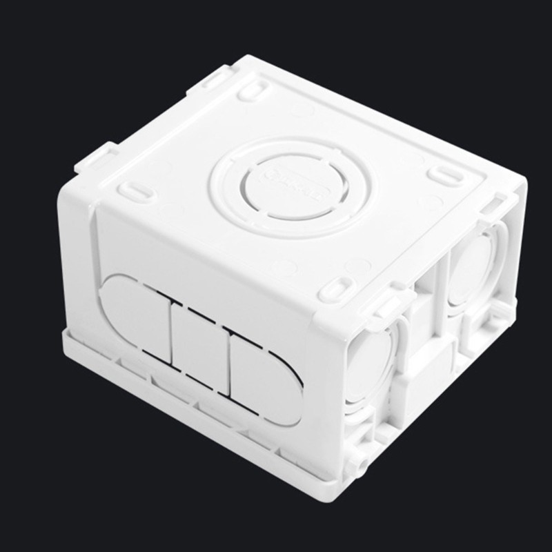 86-Type PVC Junction Box Wall Mount Cassette For Switch Socket Base ...