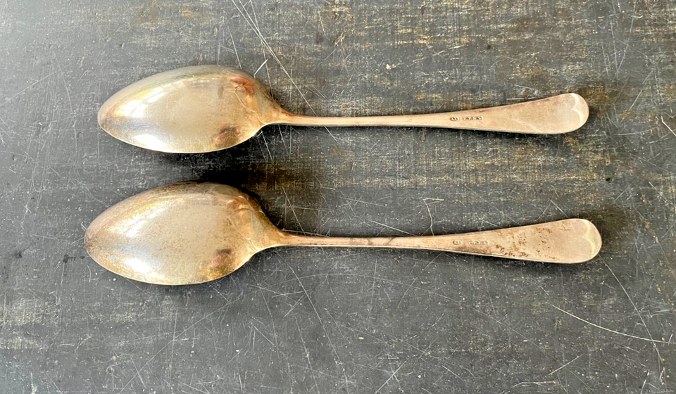Two Serving Spoons Electroplated Nickel Silver Serving Spoons, A1 EPNS ...