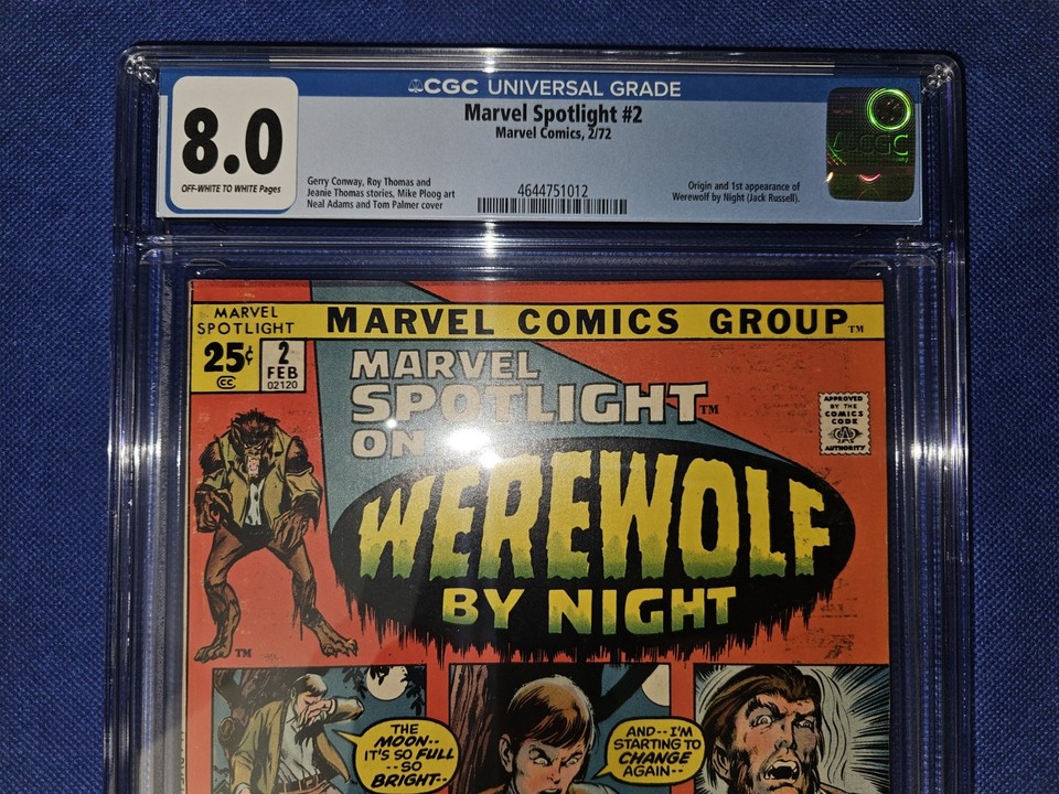 🔥 Marvel Spotlight #2 (1972) CGC 8.0 1st Werewolf by Night Key Horror ...