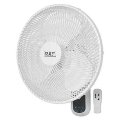 Wall Fan 3-Speed 16" with Remote Control 230V (Genuine Sealey SWF16WR ...