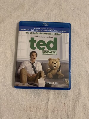 Ted (Blu-ray + DVD, 2012, 2-Disc Set) Unrated Edition ~ Mark Wahlberg ...