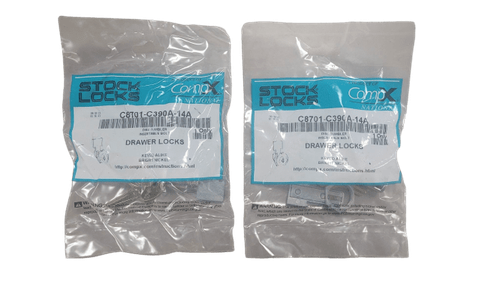 2-PACK COMPX C8701-C390A-14A-KA Disc Drawer Lock in Bright Nickel | eBay