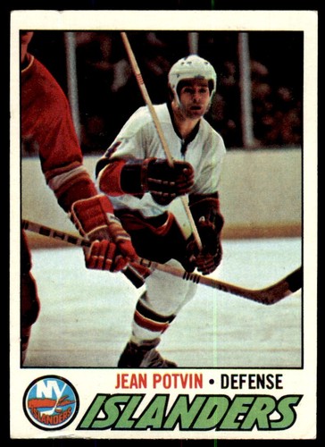 1977-78 TOPPS JEAN POTVIN . NEW YORK ISLANDERS #144 | eBay