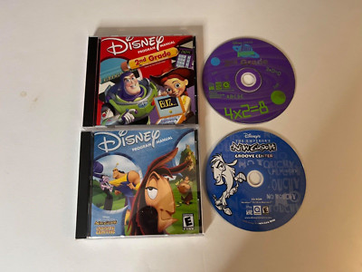 (2) DISNEY LEARNING COMPUTER SOFTWARE CD-ROM PC TOY STORY & EMPORERS ...