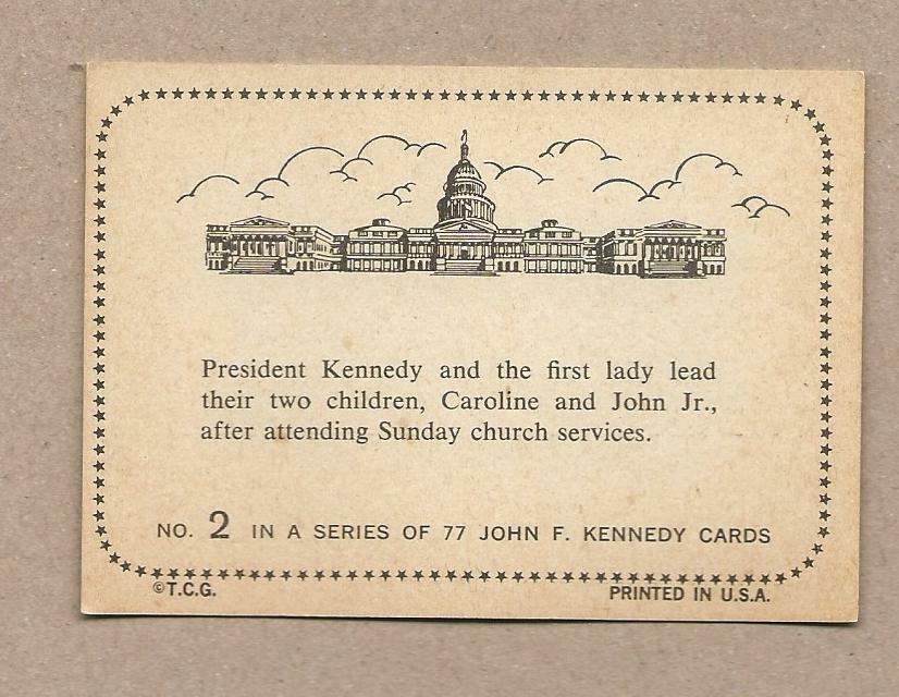 ORIGINAL VINTAGE 1964 TOPPS JOHN F. KENNEDY TRADING CARD #2 JFK | eBay