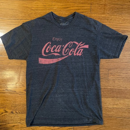 Coca-Cola Grey Graphic Short Sleeve T-Shirt Size Medium | eBay