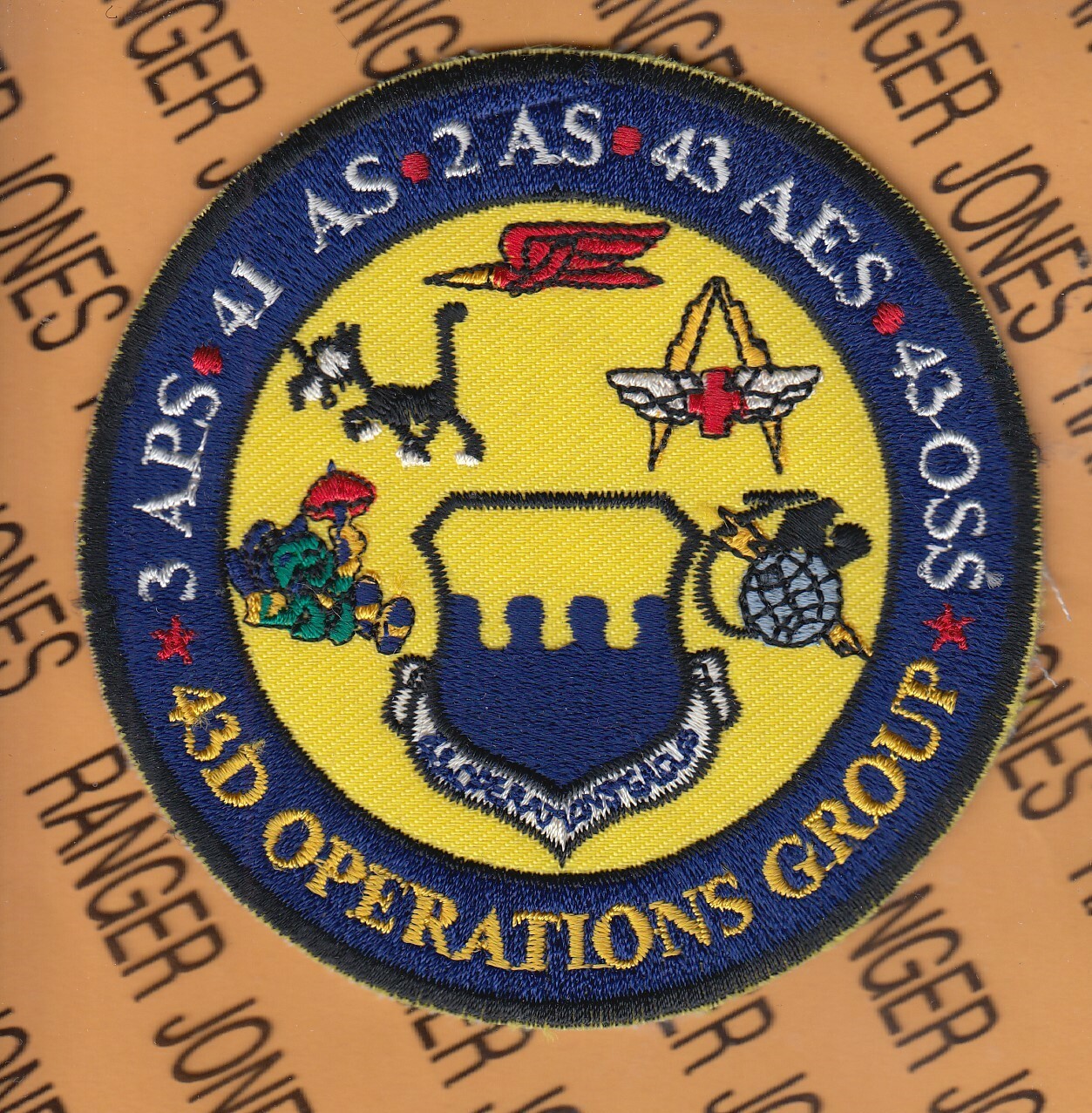 USAF Air Force 43rd Operations Group OG APS AS AES OSS 3.75" patch c/e ...