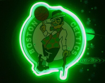 Boston Celtics Logo Acrylic Neon Lamp Sign 14" Bar Beer Hanging ...