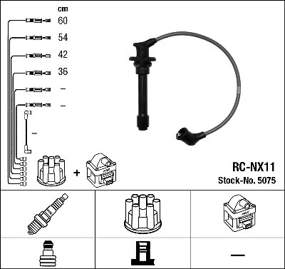 NGK 5075 Ignition Cable Kit for sale online | eBay