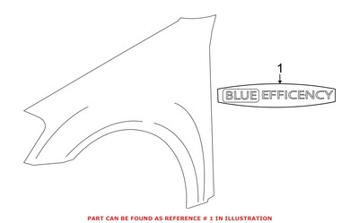Genuine OEM Fender Emblem for Mercedes 2048177220 | eBay