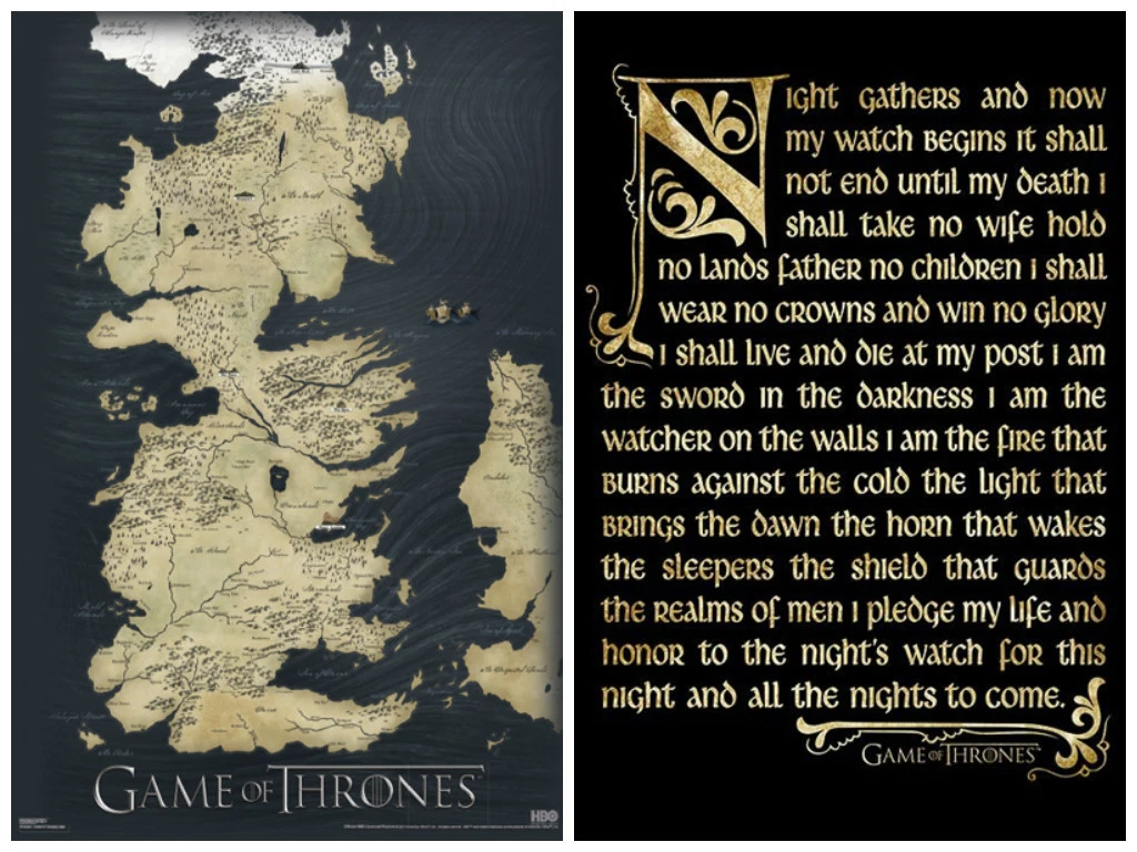 Game Of Thrones Poster Map