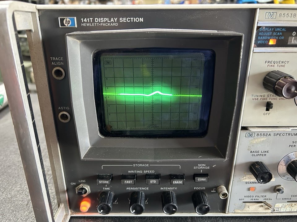 HP 141T 8553B 8552B Spectrum Analyzer 1kHz to 110 MHz- Free Shipping | eBay