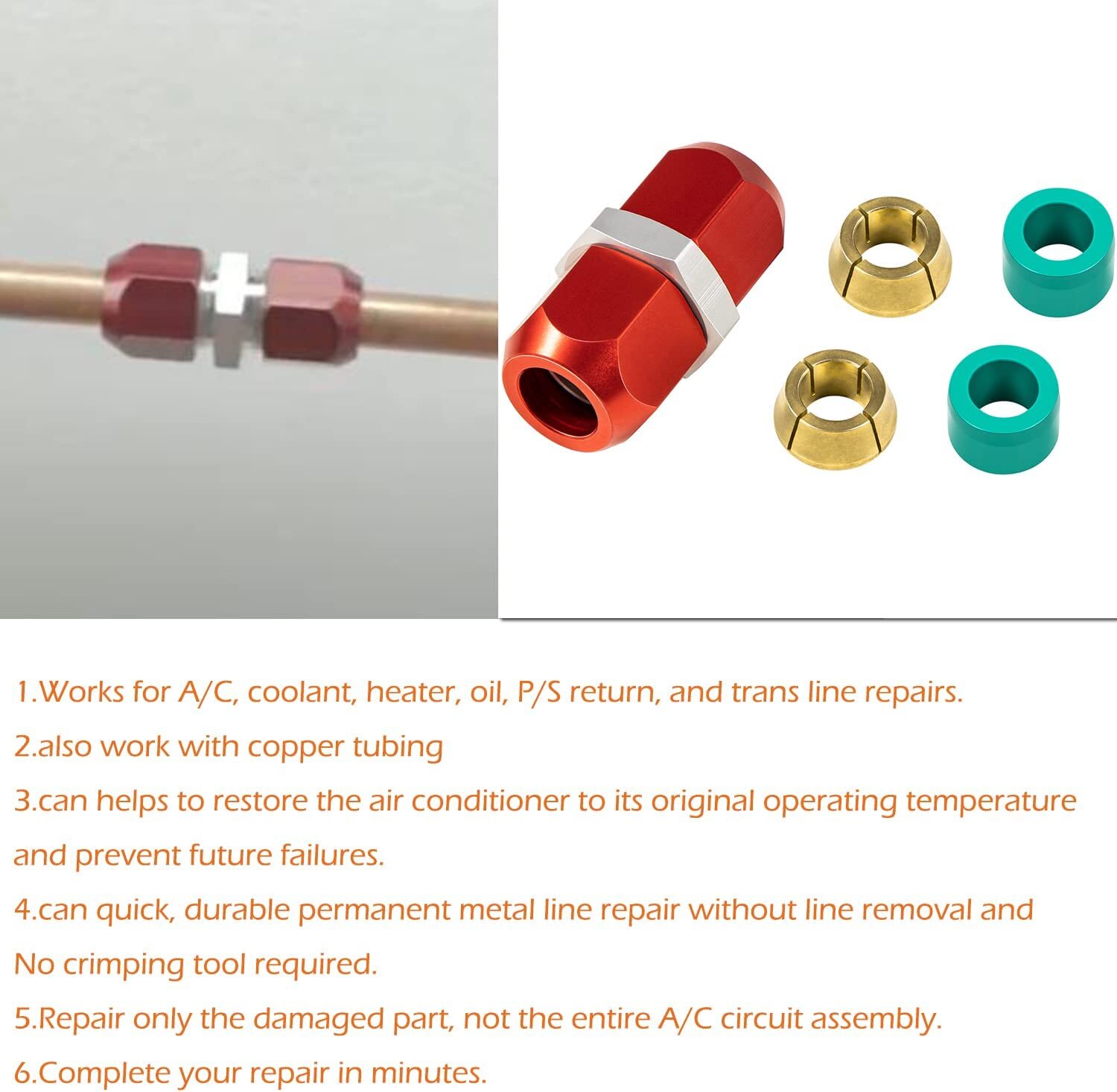 800-640 800-641 800-642 AC Line Splice Connectors Repair Kit 5/8'' 3/8 ...
