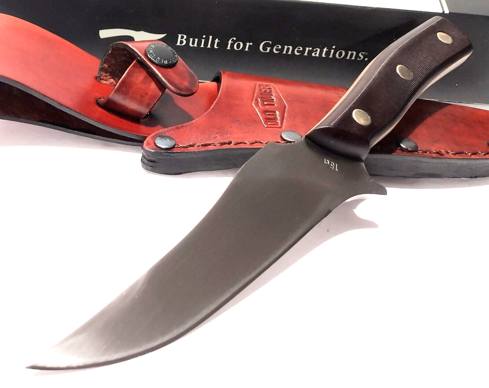Schrade Old Timer DeerSlayer Sharpfinger Hunting Skinning Knife-Sheath ...