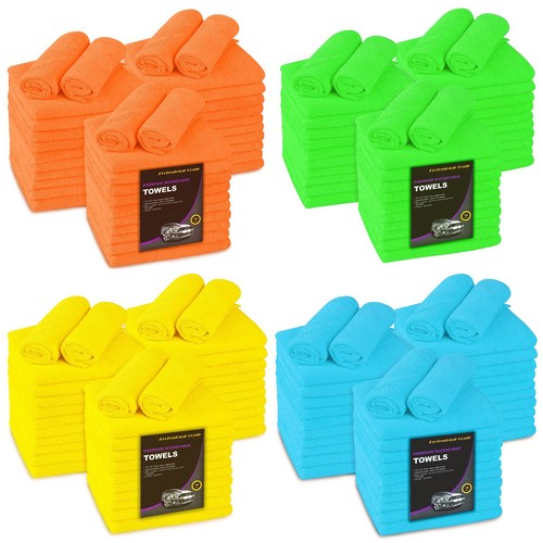 Microfiber Towel Cleaning Wash-Cloth Rag 36-Pack 16x16 Car Polish Dry ...