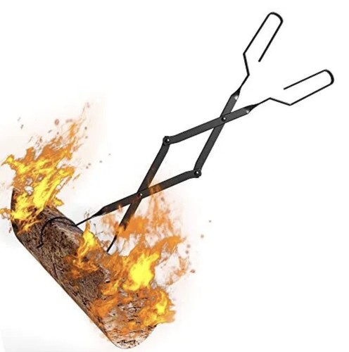 Campfire Tongs Log Grabber 26 Inch Long Firewood Fire Pit Tool Camping ...