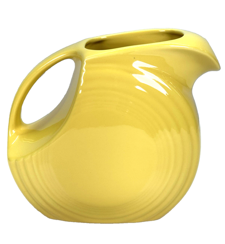 Vintage Fiesta Fiestaware Large Disc Pitcher 7 1/4"H 67oz Sunflower ...