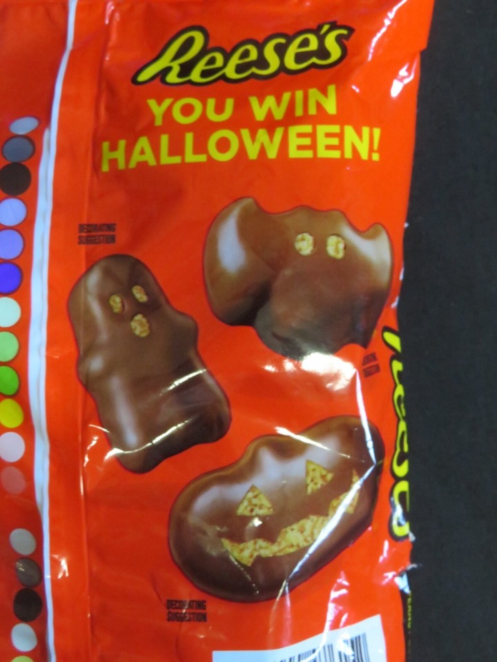(1) Bag Reese's Assorted Snack Size Peanut Butter Cups Pumpkins Ghosts ...