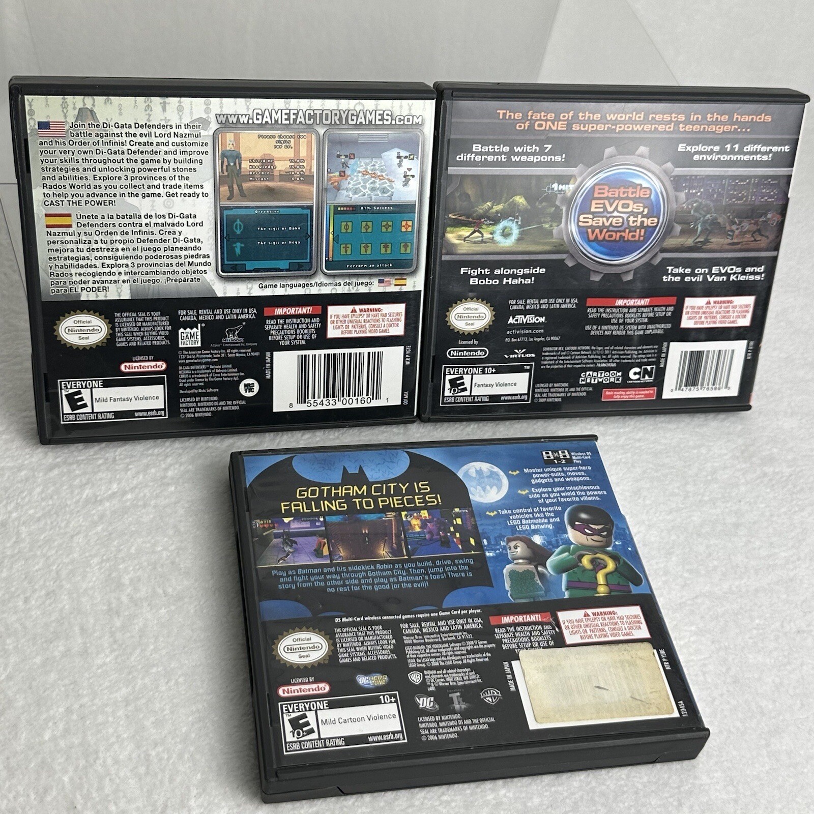 HUGE DS LOT⭐Eragon+Lego Batman+Beyblade+Hot Wheel+Power Ranger⭐Nintendo ...