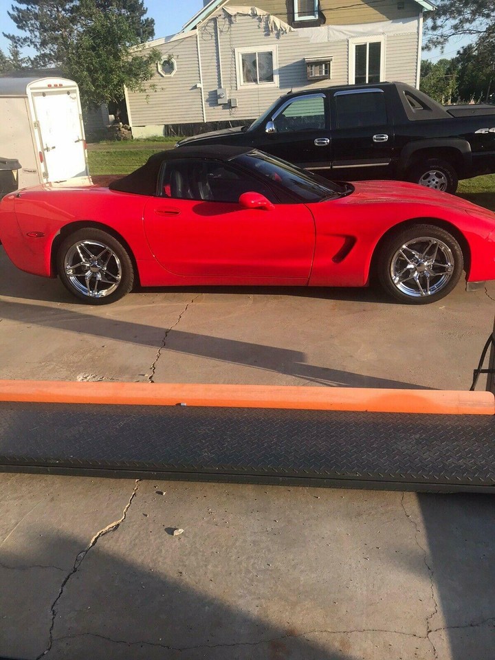 17x9.5/18x10.5 Chrome Wheel SET fits C4/C5 Corvette - CV31 C7 ZR1 style ...