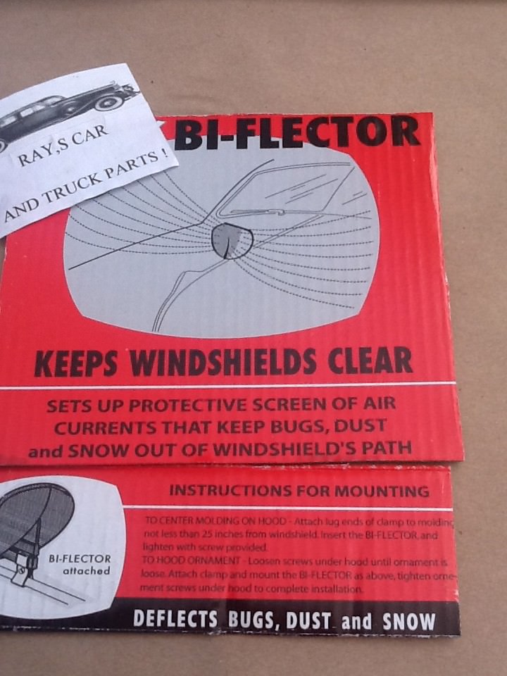 NEW VINTAGE STYLE RED WINDSHIELD BUG DEFLECTOR ! | eBay