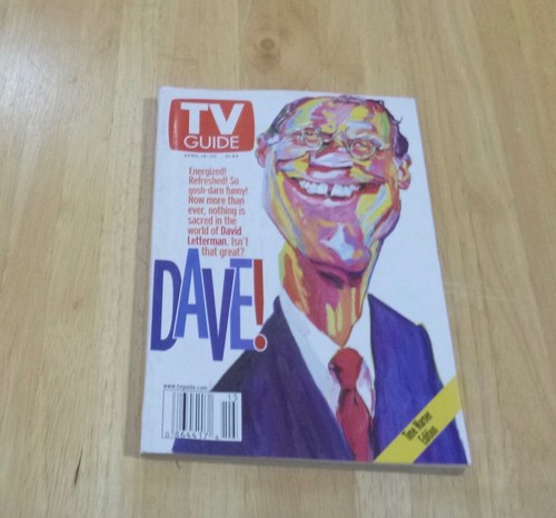 TV GUIDE April 14-20 2001 David Letterman cover Charlotte, NC Edition ...