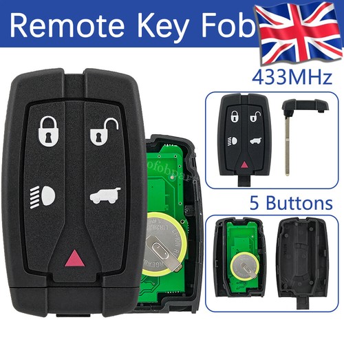 Full Car Key for Land Rover Freelander 2 2007 - 2015 Remote Fob 5 ...
