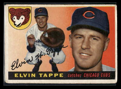 1955 Topps #129 Elvin Tappe VG-EX White Back Chicago Cubs | eBay