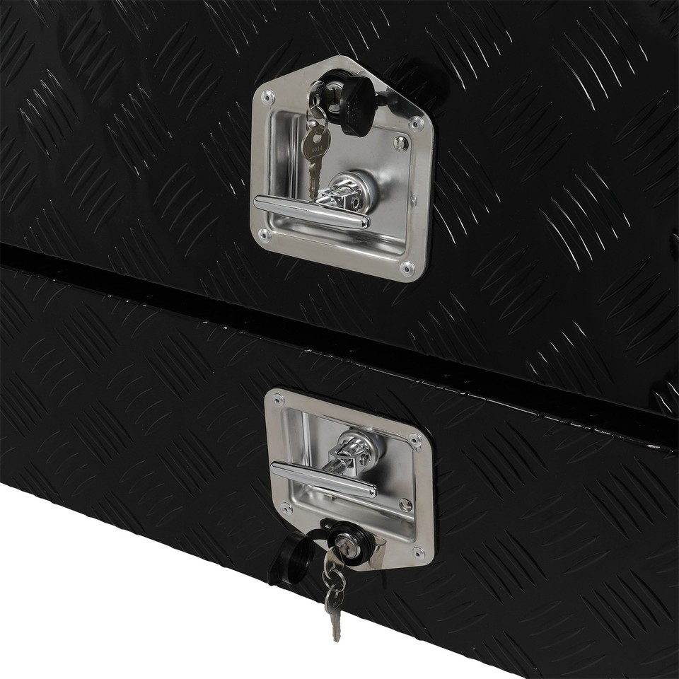 Aluminum Storage Tool Box 2x Lifting Air Rod 4x Locks For Truck 60"x13 ...