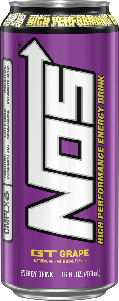 NOS GT Grape: High Performance Energy Drink. 16 Fl oz (Pack of 15) | eBay