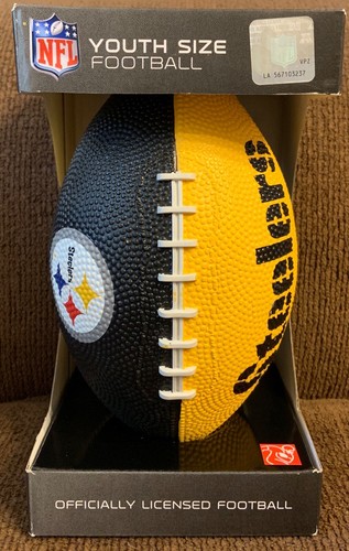 NFL Pittsburgh Steelers Youth Size Football Black Gold New in Box Fast ...