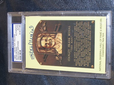 Stan Musial Autographed HOF Postcard PSA Certified Encapsulated | eBay